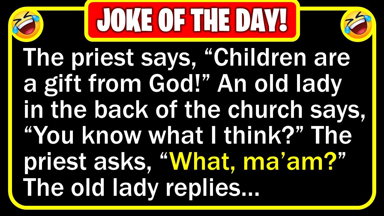 🤣 BEST JOKE OF THE DAY! - A preacher's wife is expecting a baby so, he ...