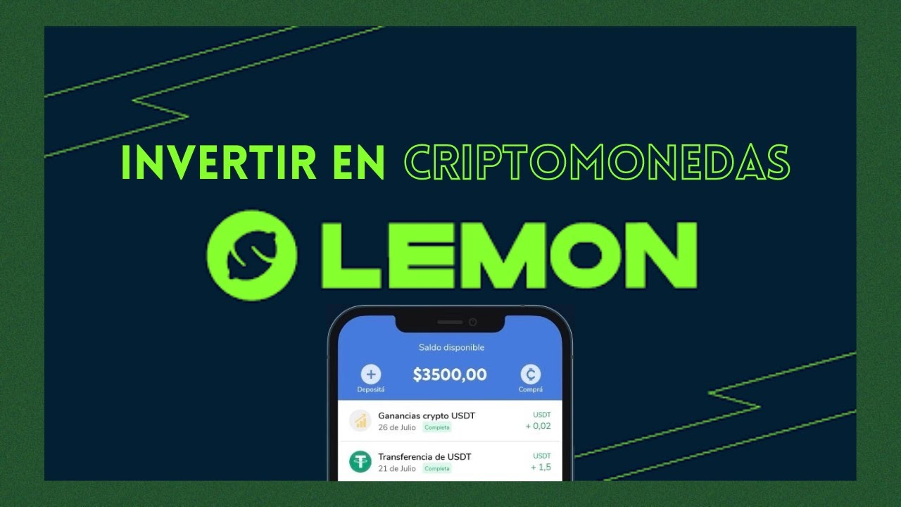 Como INVERTIR en la APP LEMON CASH - YouTube