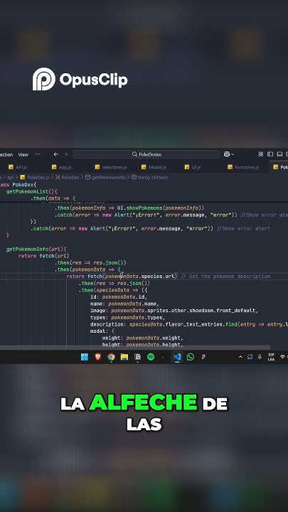 🎥 ¡Te enseño a crear una Pokédex en 1 minuto! con Javascript ⏰ | Parte ...