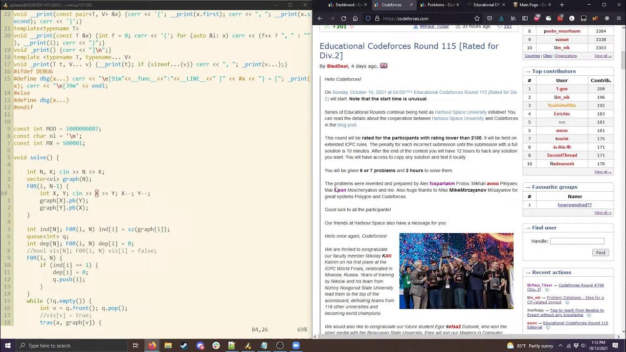 Codeforces Round #748 Solution Explanations - YouTube