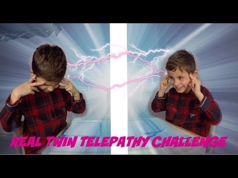 REAL TWIN TELEPATHY CHALLENGE !!! - YouTube