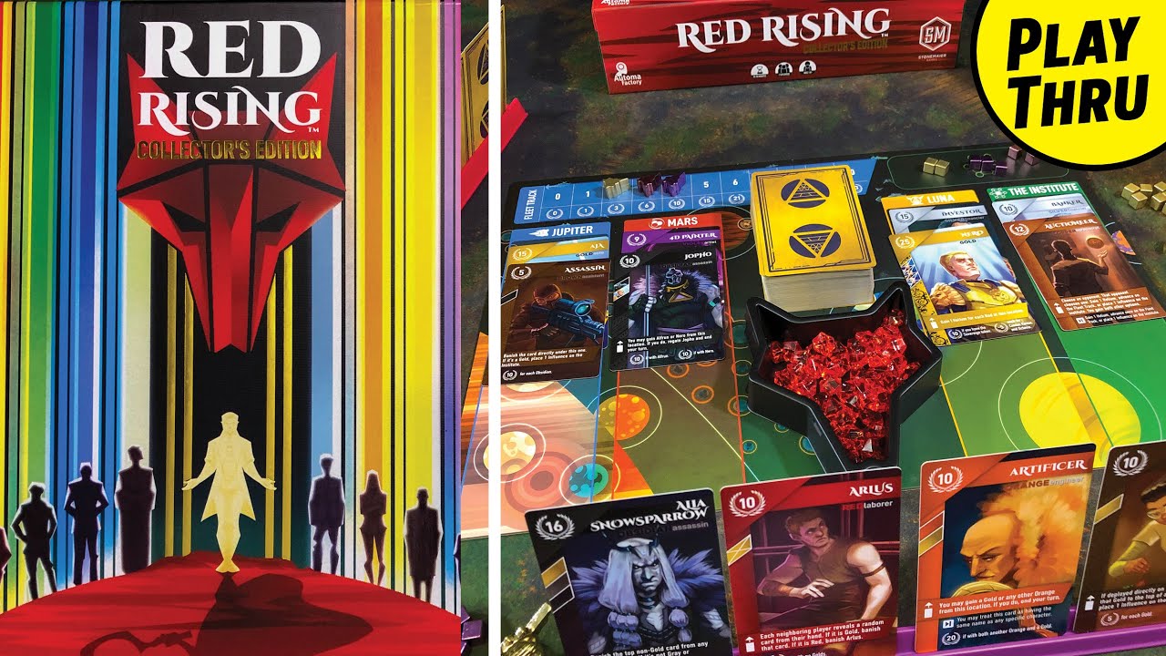 RED RISING Board Game | Set-Up, How to Play, & Solo Playthrough - YouTube