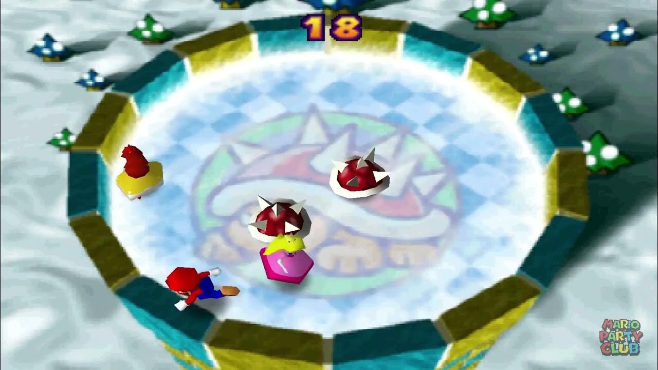 Mario Party 3 - Minigame - Ice Rink Risk - YouTube