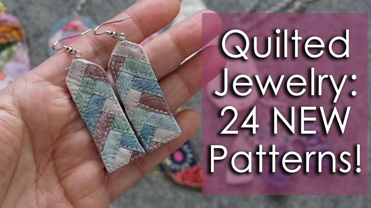 Foundation Paper Pieced Jewelry - Make your own Quilted Jewelry - YouTube