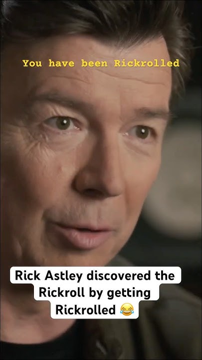 Rick Astley discovered the Rickroll by getting Rickrolled 😂 #music # ...
