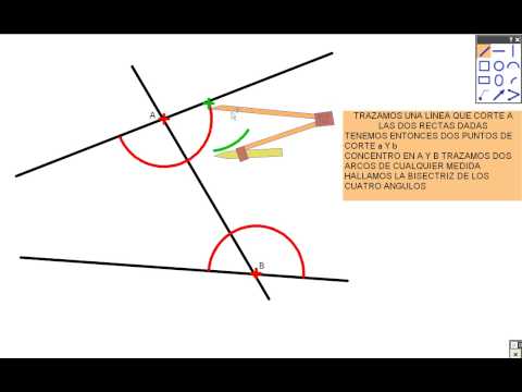 bISECTRIZ DE DOS RECTAS CONCURRENTES - YouTube