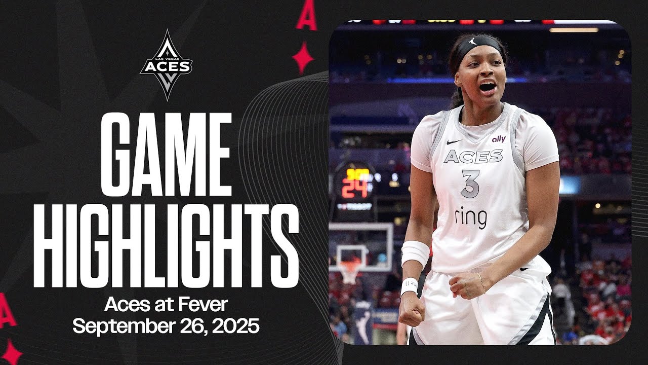 Las Vegas Aces at Indiana Fever Highlights | 9.26.25 - YouTube