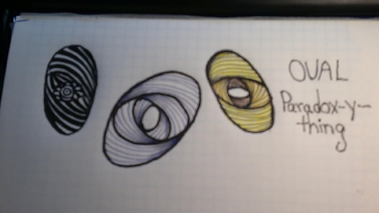 Zentangle Pattern "Oval Paradox-Y-Thing" - YouTube