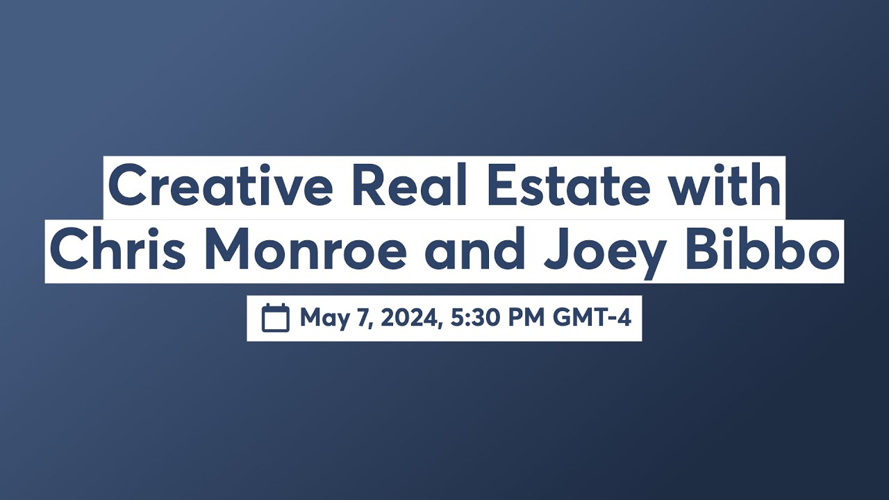 Creative Real Estate with Chris Monroe - YouTube