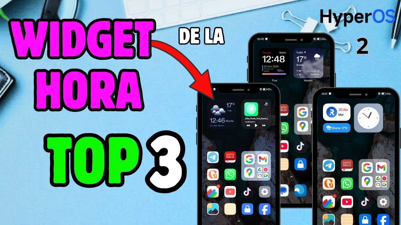 Top 3 Widgets de la Hora de Manera Sencilla para tu Xiaomi - Redmi ...