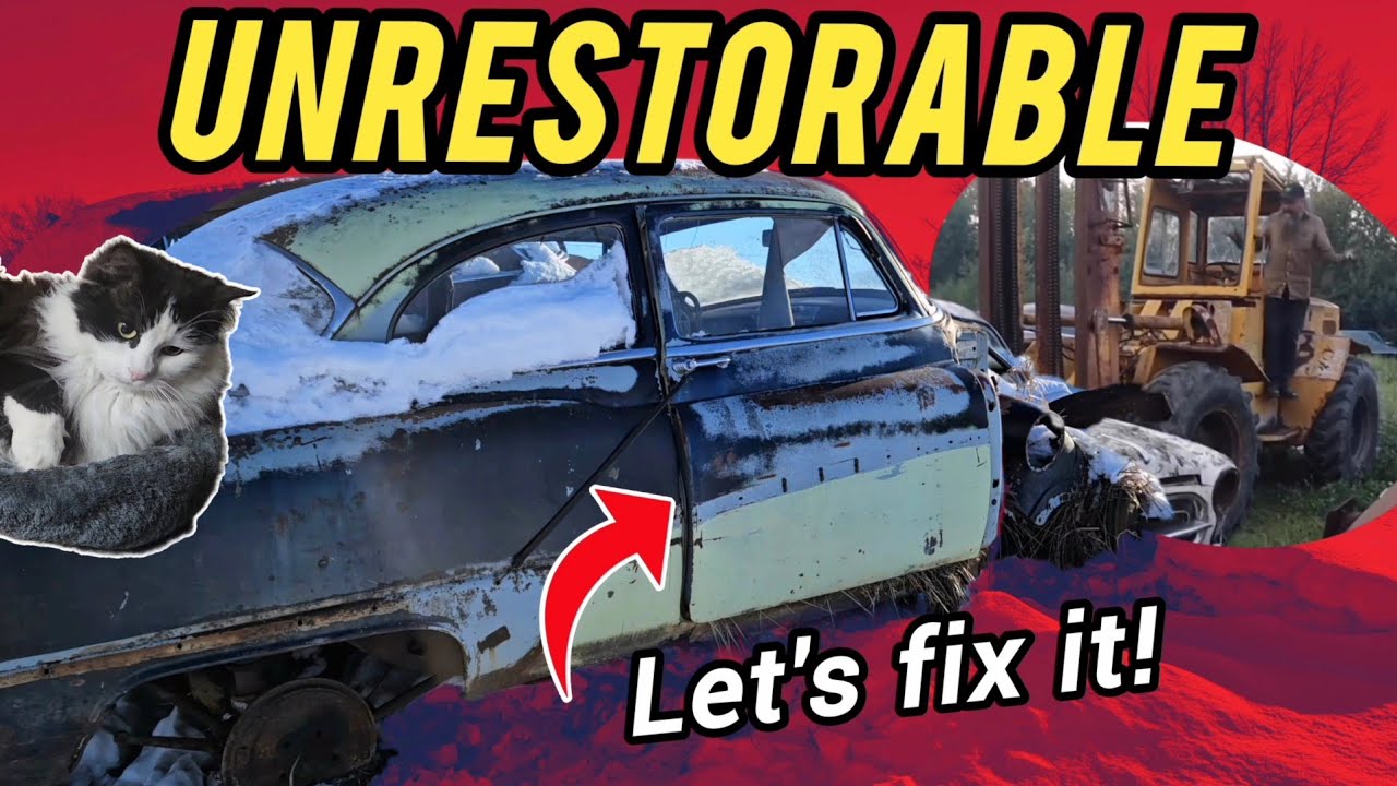 Drunk Forklift Operator Destroys Classic Car 😢 How To: Fix EXTREME ...