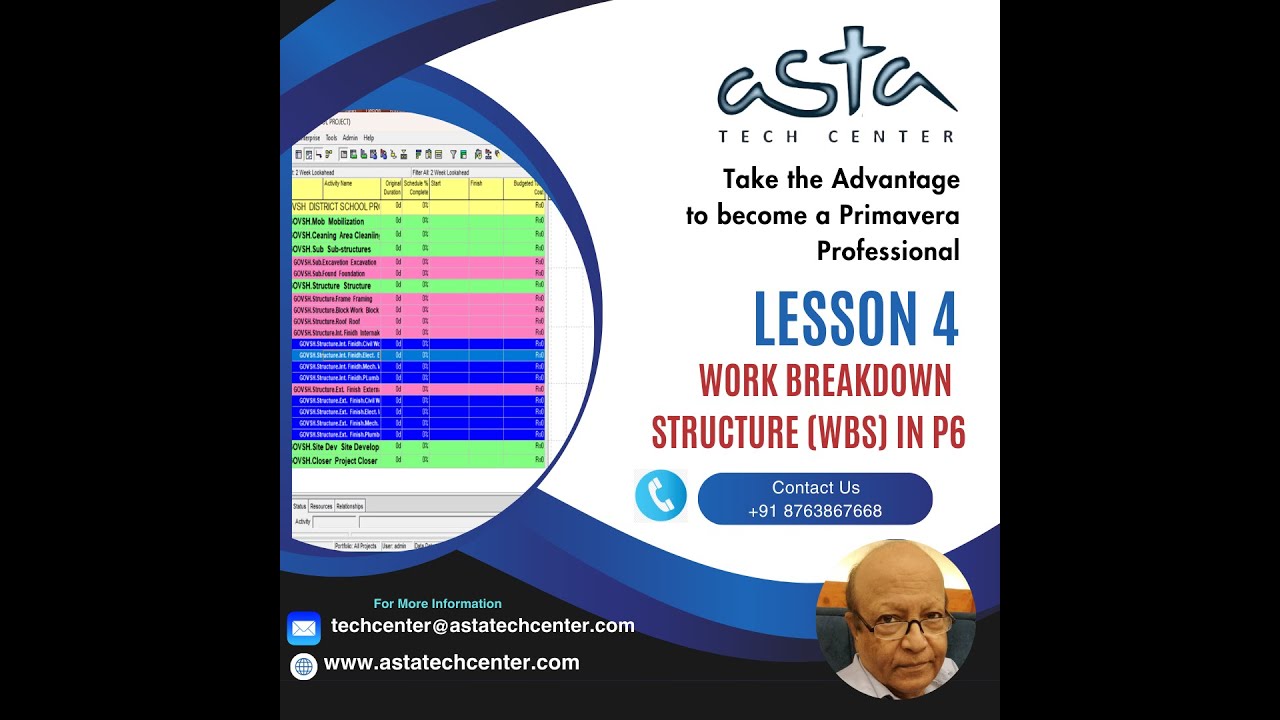 Work Breakdown Structure in Primavera P6, Lesson 4 ,Prepared by ASTA ...