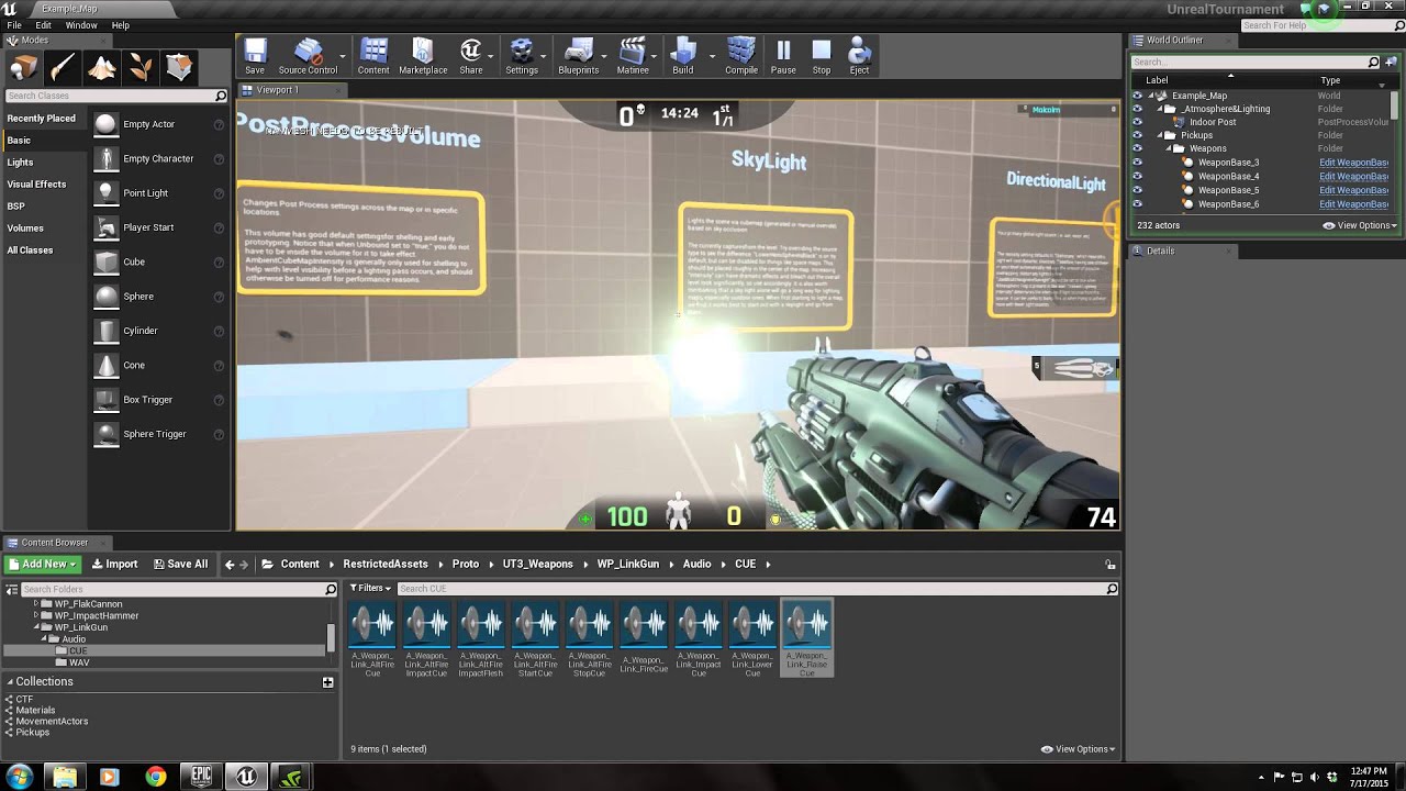 UT Sound Design: Link Gun 01 - YouTube