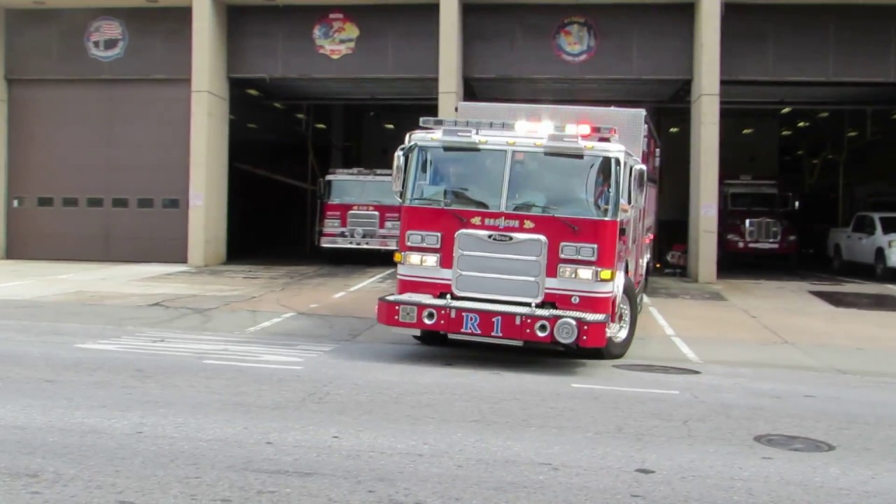 Baltimore City Fire Department Rescue 1 responding 7 / 1 / 17 #BCFD # ...