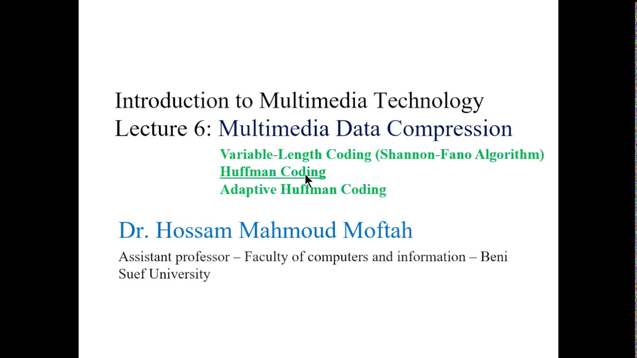 Lecture 6: Huffman Coding part 1 (Tree) Arabic - YouTube