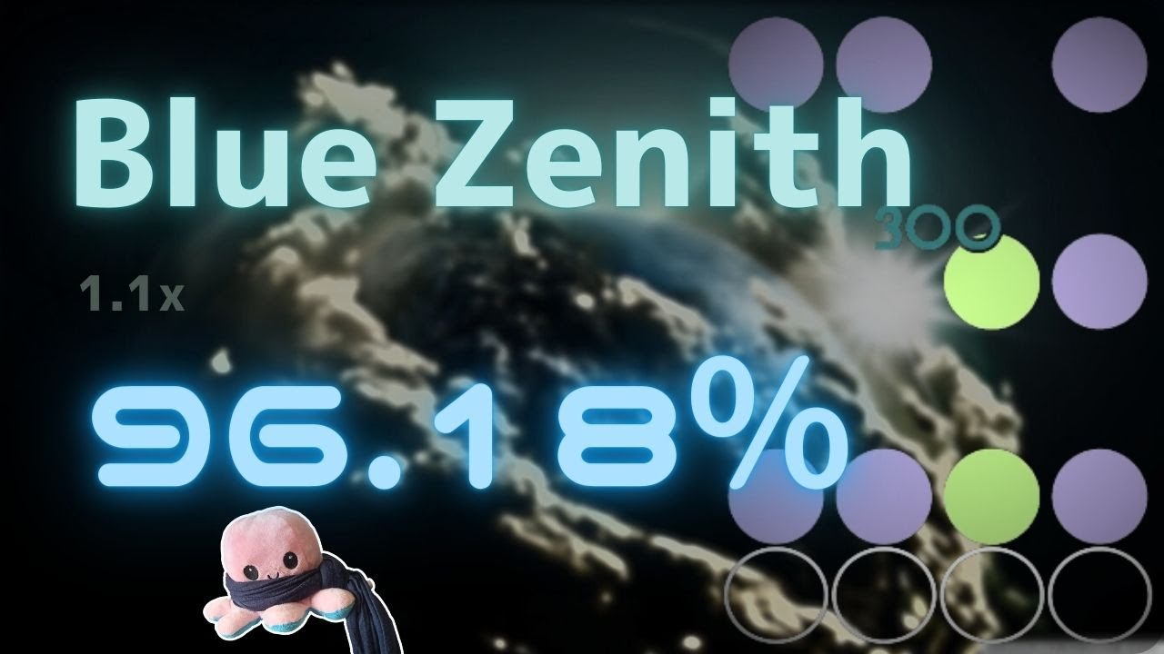 Blue Zenith 1.1 96.19% !!! [Osu!Mania] - YouTube