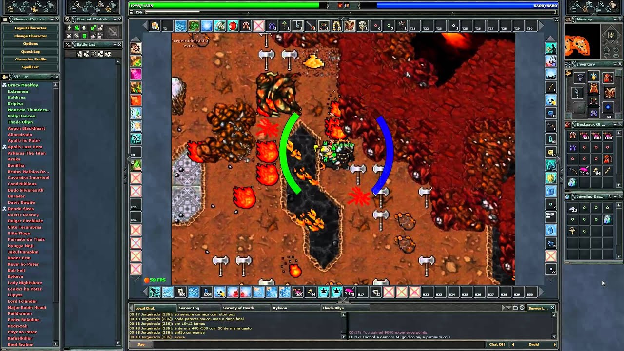 Tibia - Tutorial Demons Yalahar East para Mage - YouTube