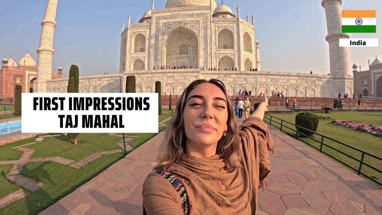 First Time Visiting Taj Mahal and trying Bedai Puri - YouTube