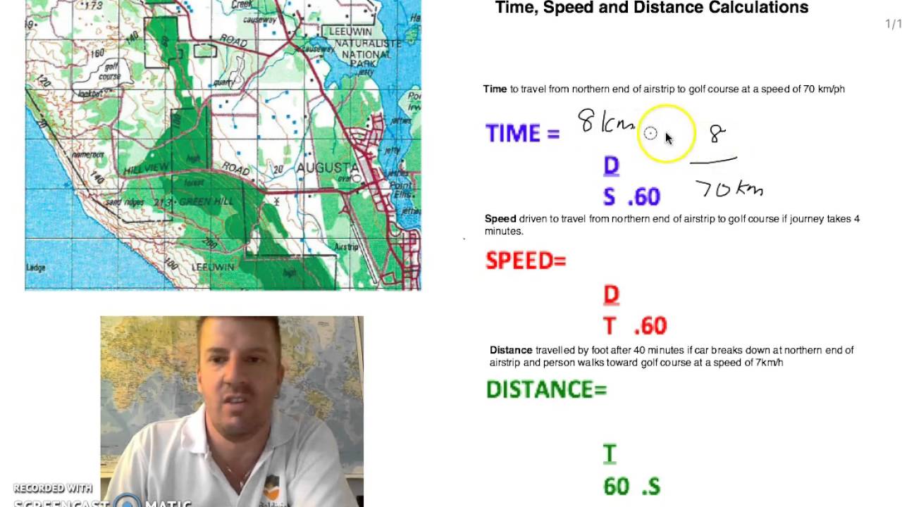 Topographic Mapping - Time-Speed-Distance - YouTube