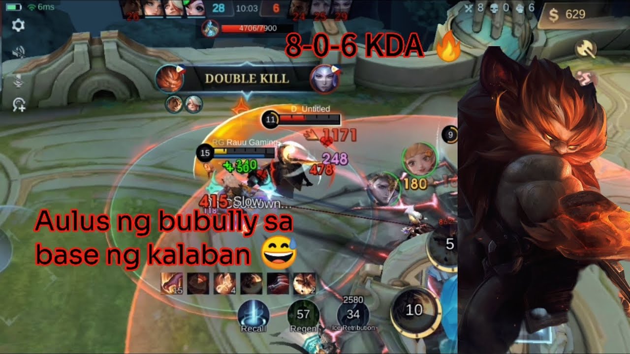 Aulus ng bubully sa base ng kalaban 😅 #aulusml #mobilelegends #mlbb ...