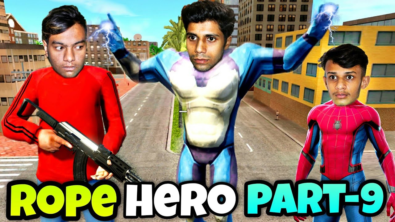 Rope Hero Vice Town In Real Life Comedy Part 9 | rope hero in real life ...