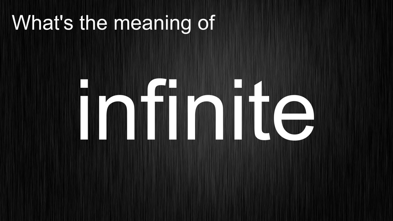 The True Meaning of "infinite" Revealed! - YouTube