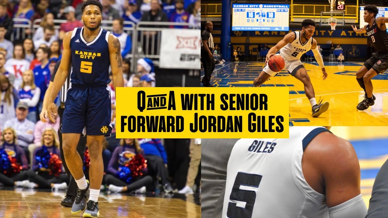 Q&A with Jordan Giles Kansas City Men's Basketball senior forward - YouTube