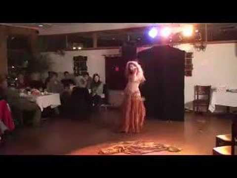 Zahara Belly Dances at the Oasis Restaurant #2