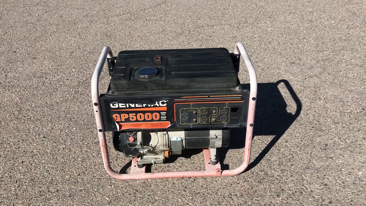 Generac GP5000 Gas Generator - YouTube