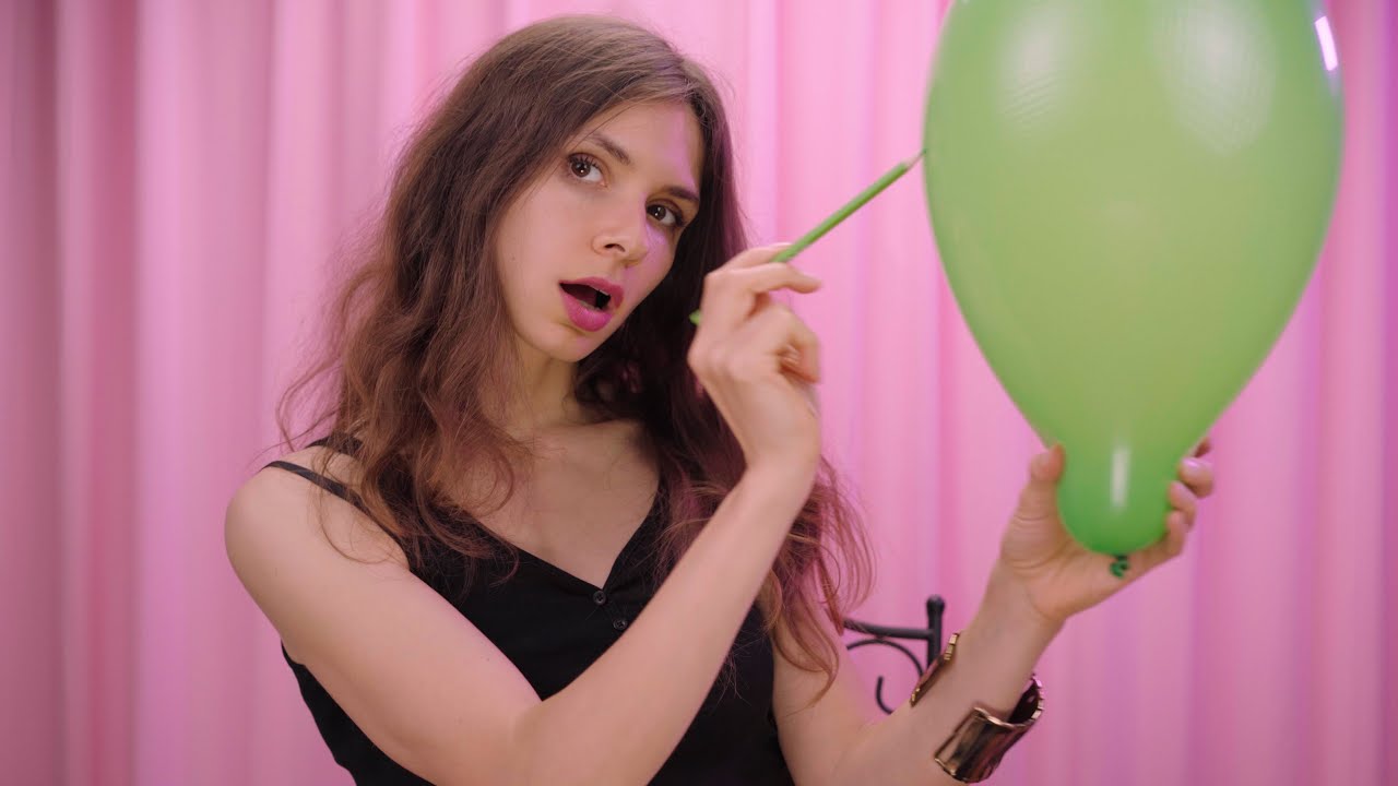 ASMR BALLOONS | Popping With Pencil ️ (inflation, deflation, tapping ...