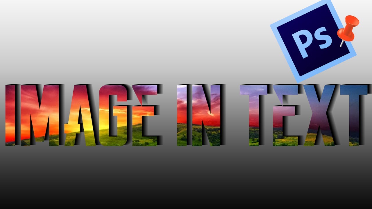 Image In Text Photoshop Tutorial | Adobe Photoshop | Computer Idea ...