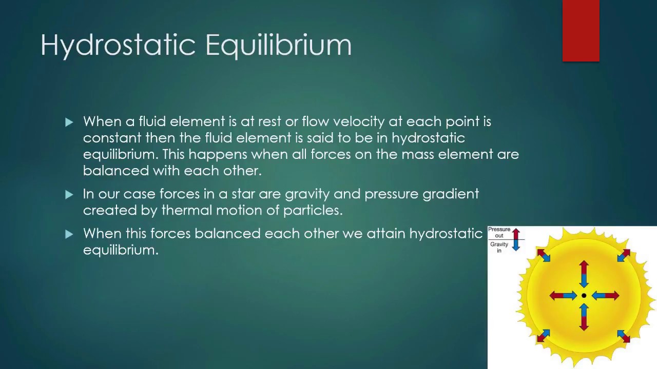 Hydrostatic equilibrium and Lane-Emden equation - YouTube
