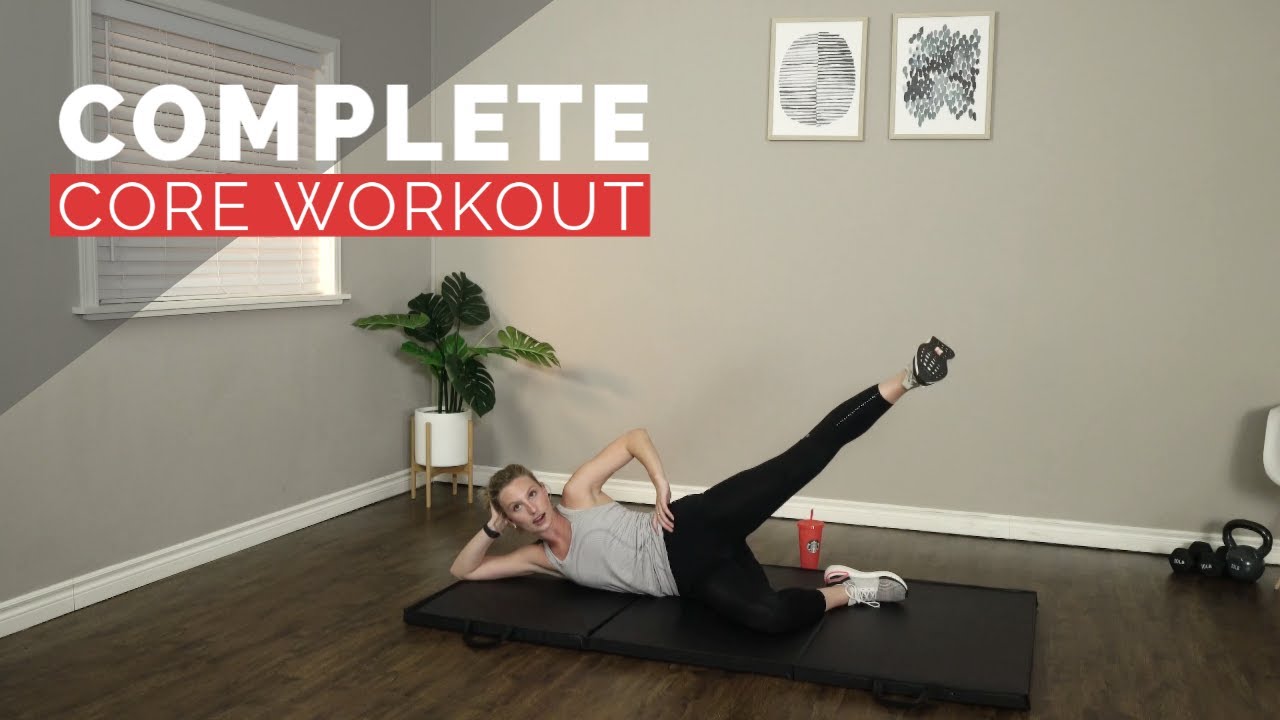 Total Core Workout At Home (MORE than ABS!) - YouTube