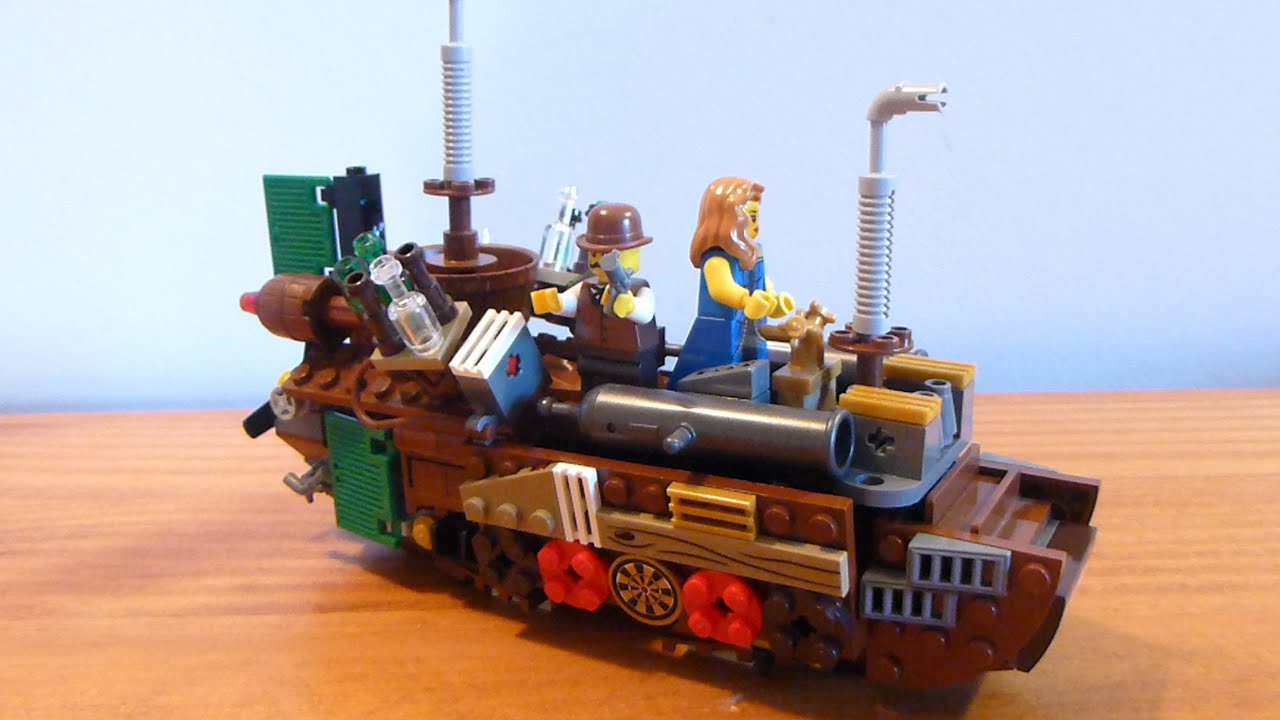 Lego MOC Showcase - Steampunk Submarine - YouTube