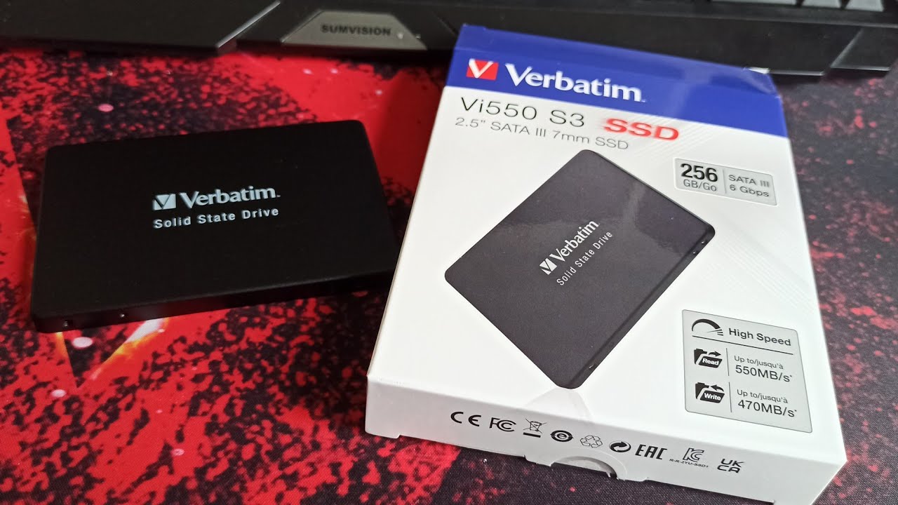 Verbatim Vi550 S3 SSD 256gb unboxing - YouTube