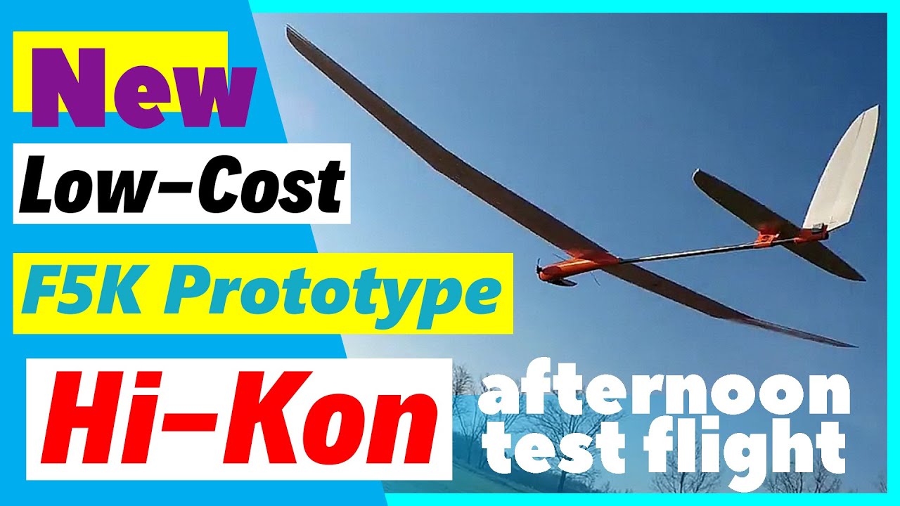 Victory F5K Low cost f5k glider afternoon test flight - YouTube