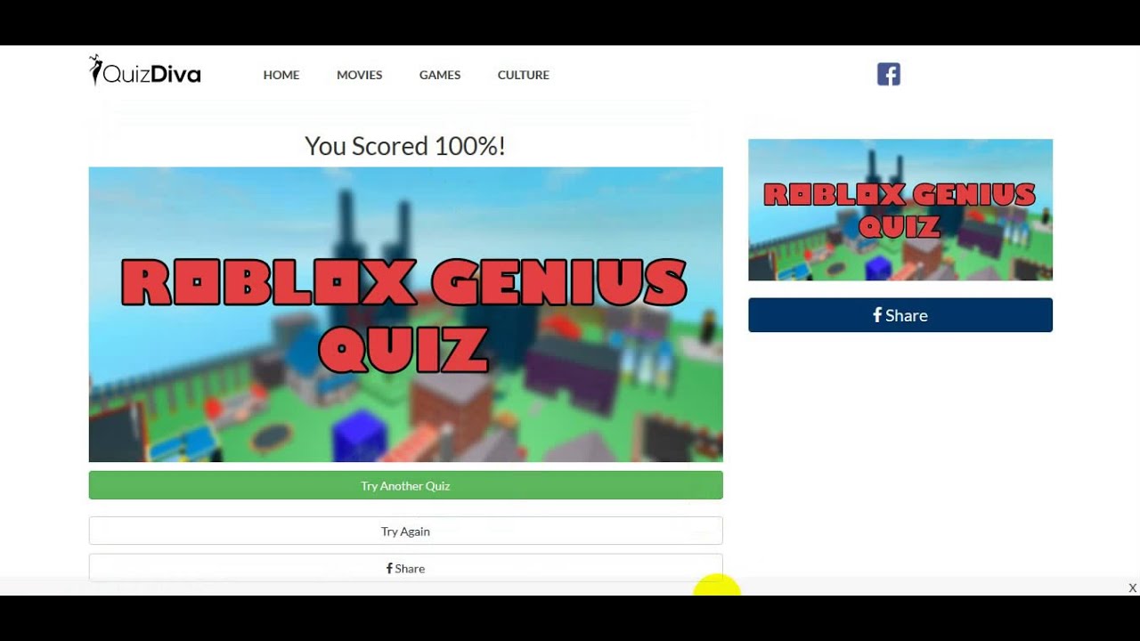 Roblox Genius Quiz 2020 Answers 100% - YouTube