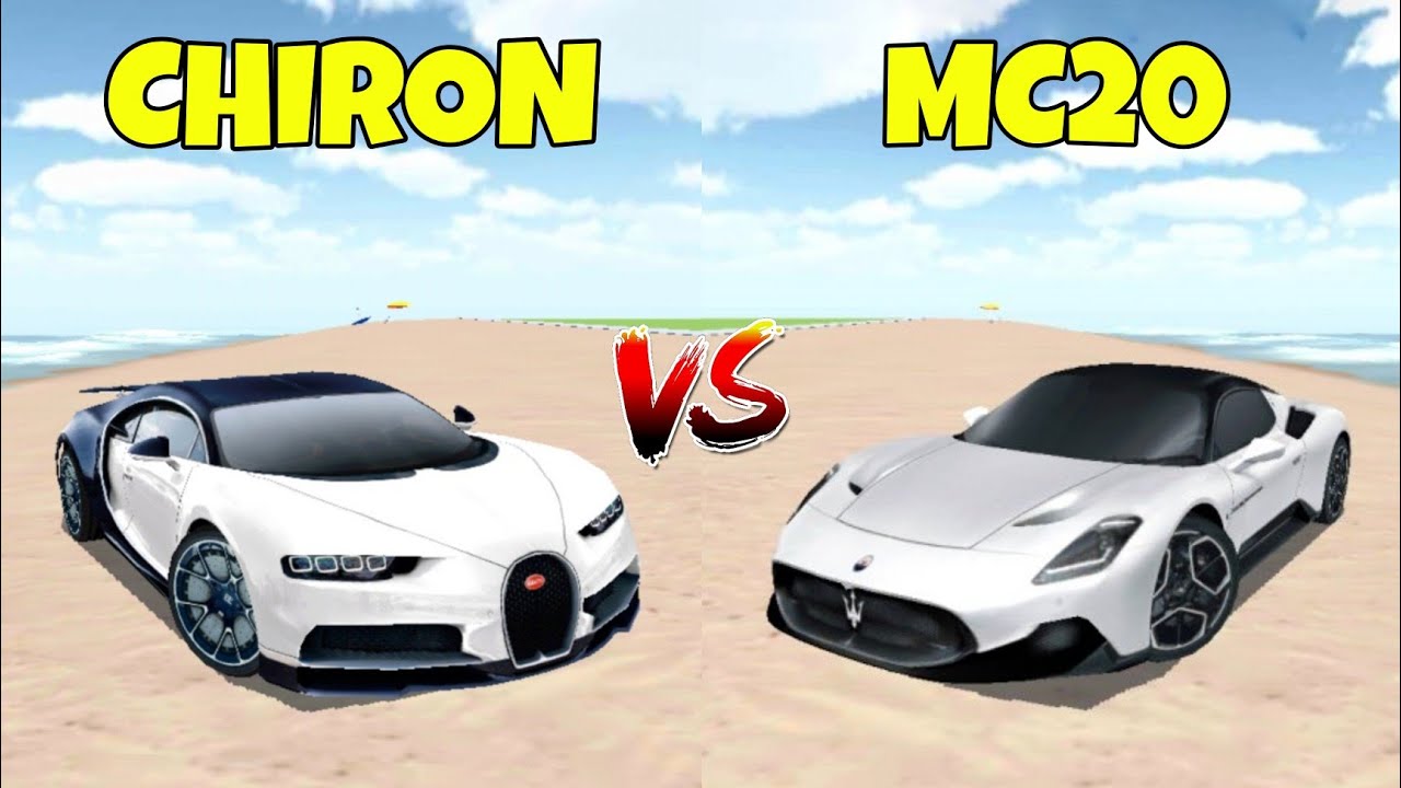 Bugatti Chiron vs Maserati MC20 - 3D Driving Class New Update - YouTube