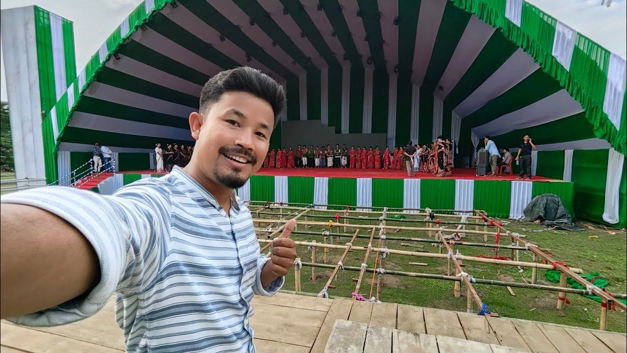 Ultimate Pandal 😍...Mising Agom Kébang 50 years Celebration- Mising Ao ...