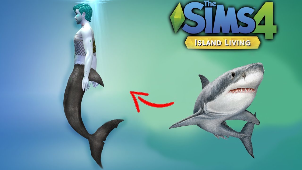 Shark Mermaid Tail - The Sims 4 - YouTube