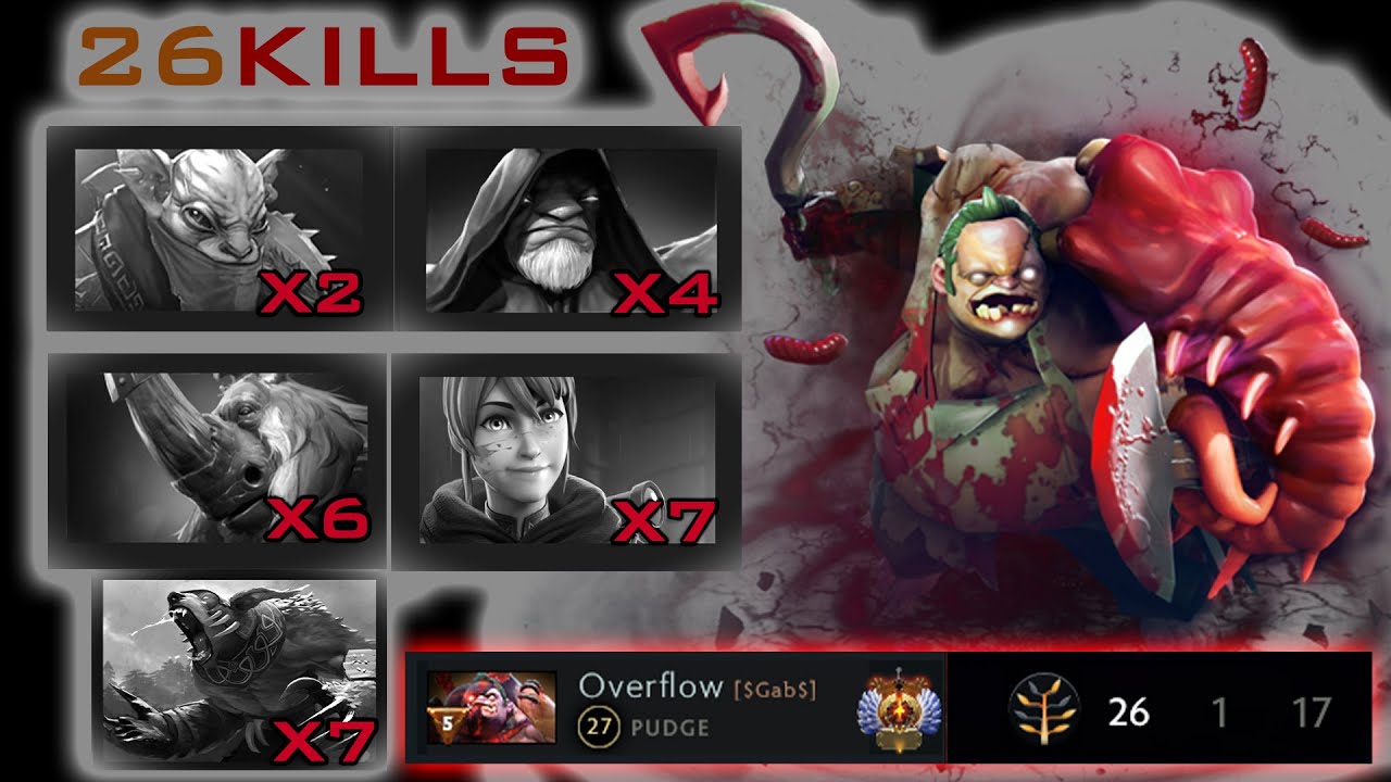 6K MMR : INSANE 26 KILLS PUDGE!! Fresh meat everywhere. - YouTube