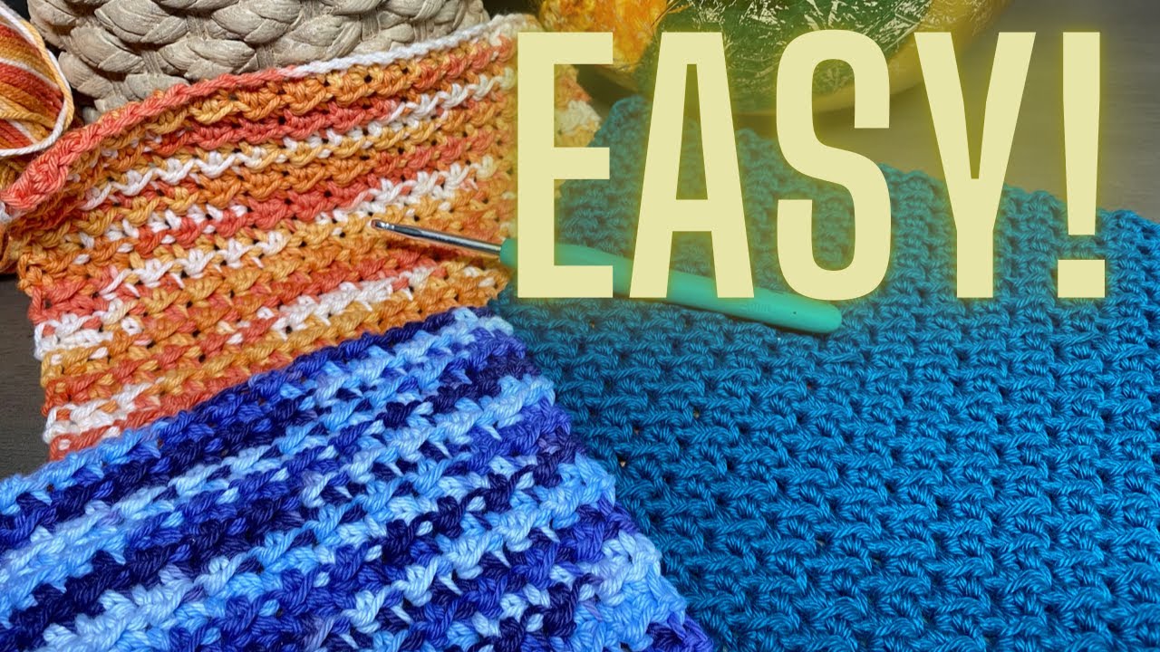 DIY: Quick and Easy Crochet Washcloth Tutorial for Beginners - YouTube