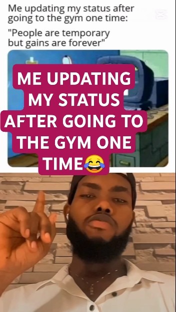 People are temporary but gains are forever😂😂😅 #memes #funnyimages #meme ...