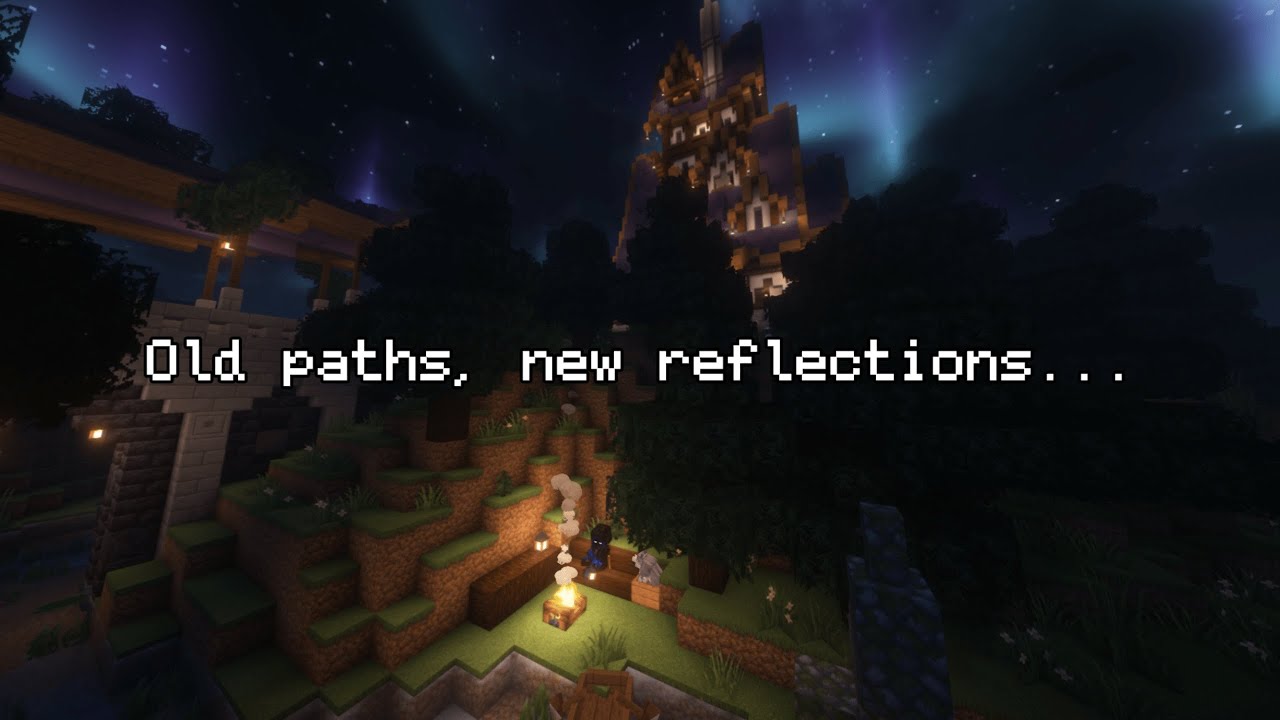 Old paths, new reflections... | Relaxing Minecraft Music & Campfire ...