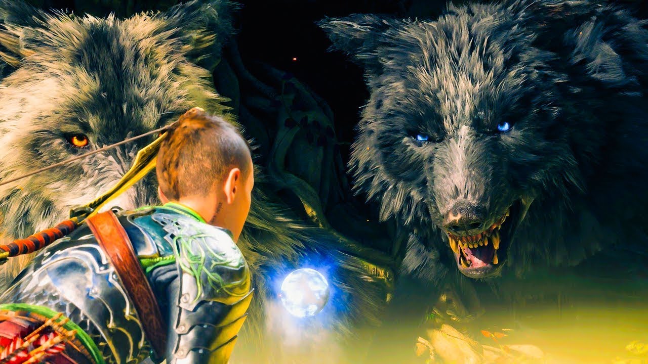 Kratos & Atreus Starts Ragnarok With Skoll & Hati - God of War Ragnarok ...