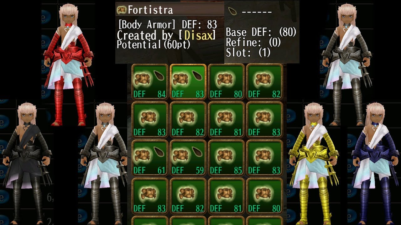 Crafting BEST ARMORS In Game Fortistra Toram Online HD | トラム オンライン ...