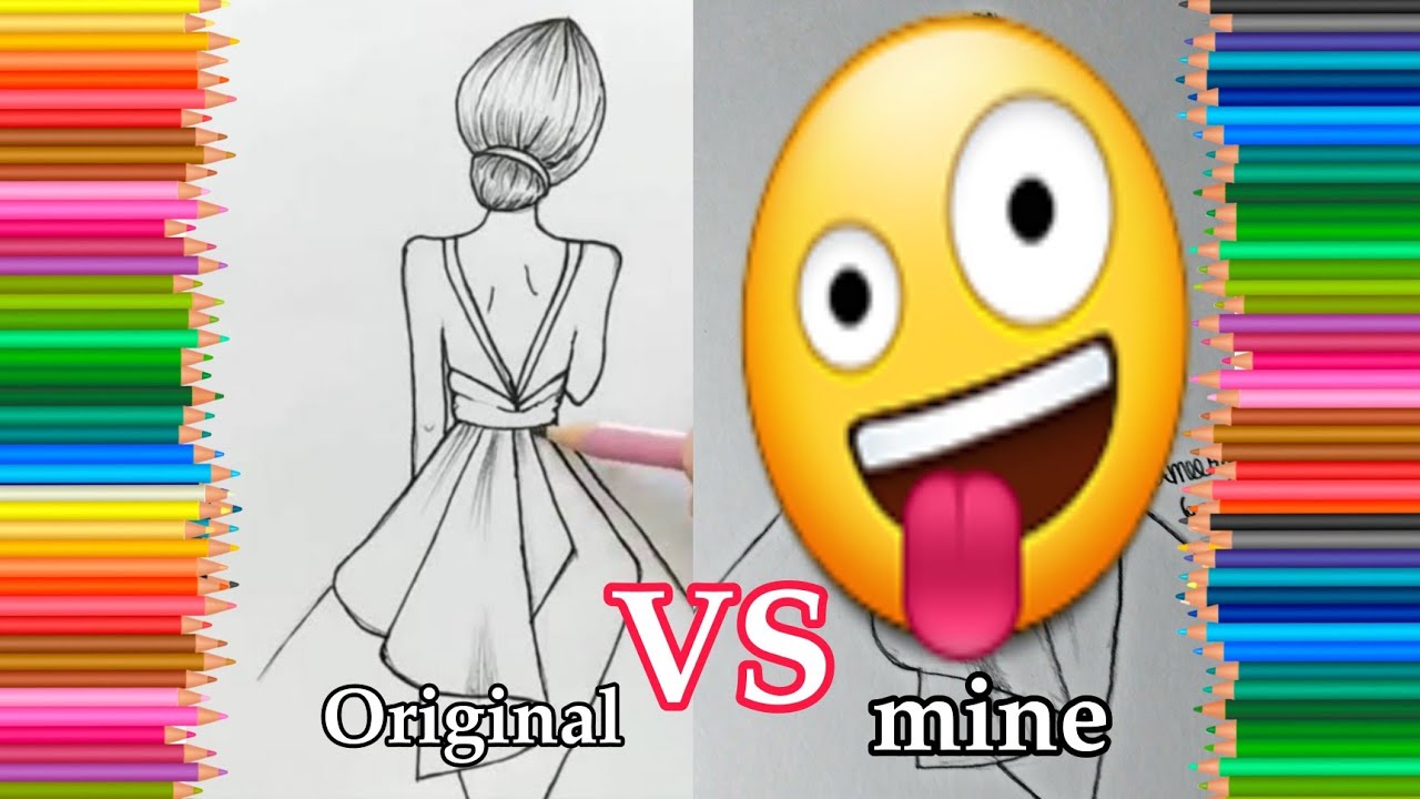 Try not to laugh to recreation drawing | Original vs | Art by Mira ...