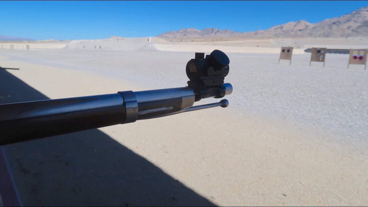 Red Dot Sight on Civil War Musket Rifle - YouTube