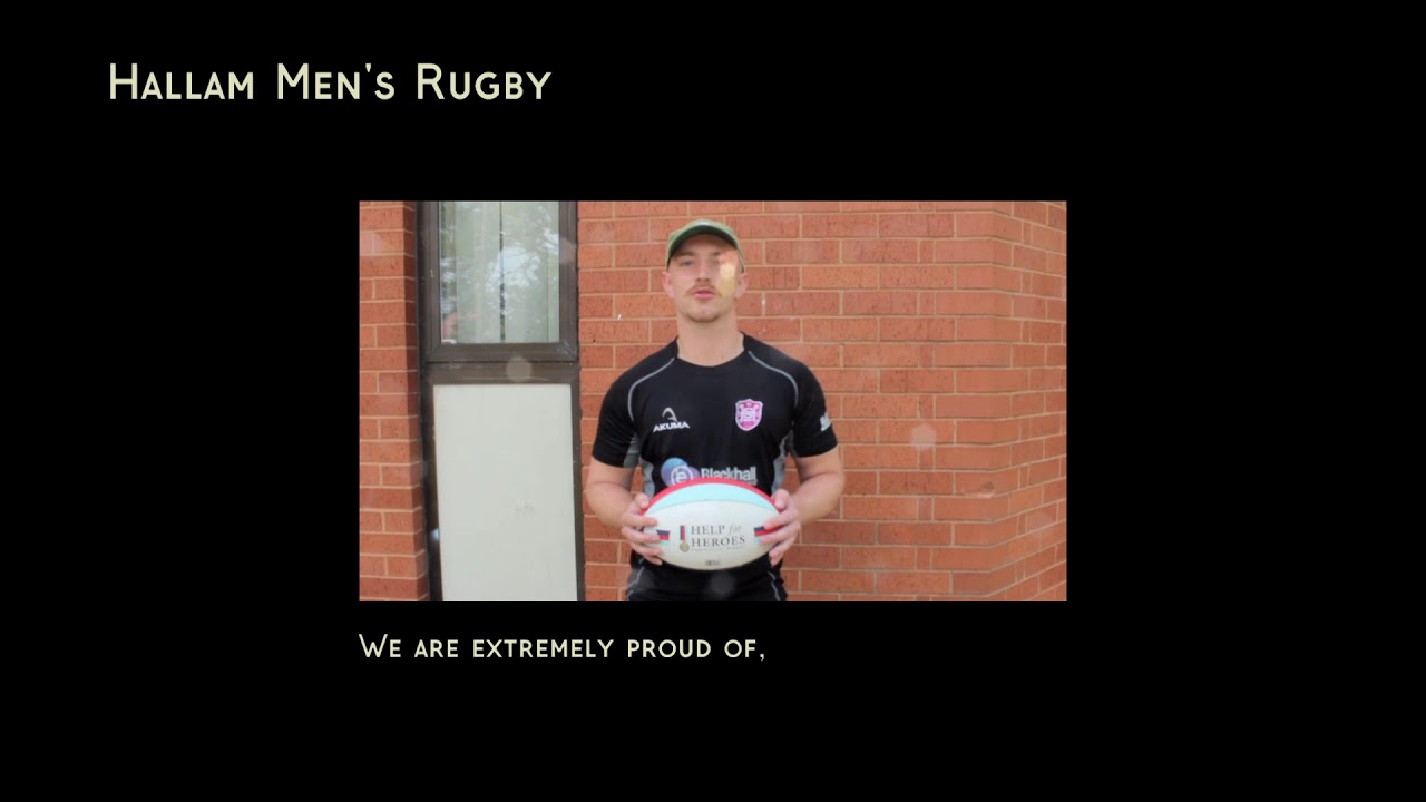 Hallam Rugby Raise Funds for Help for Heroes - YouTube