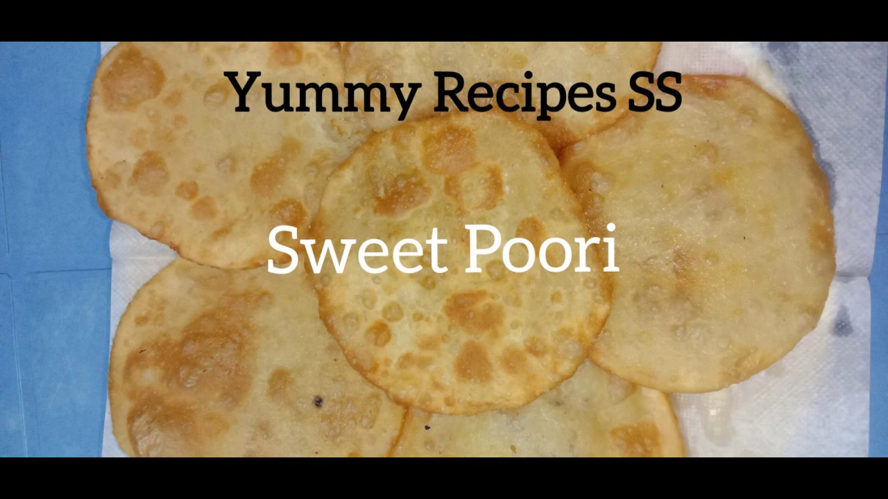 స్వీట్ పూరి/Sweet poori snack recipe/ Check in description for more ...